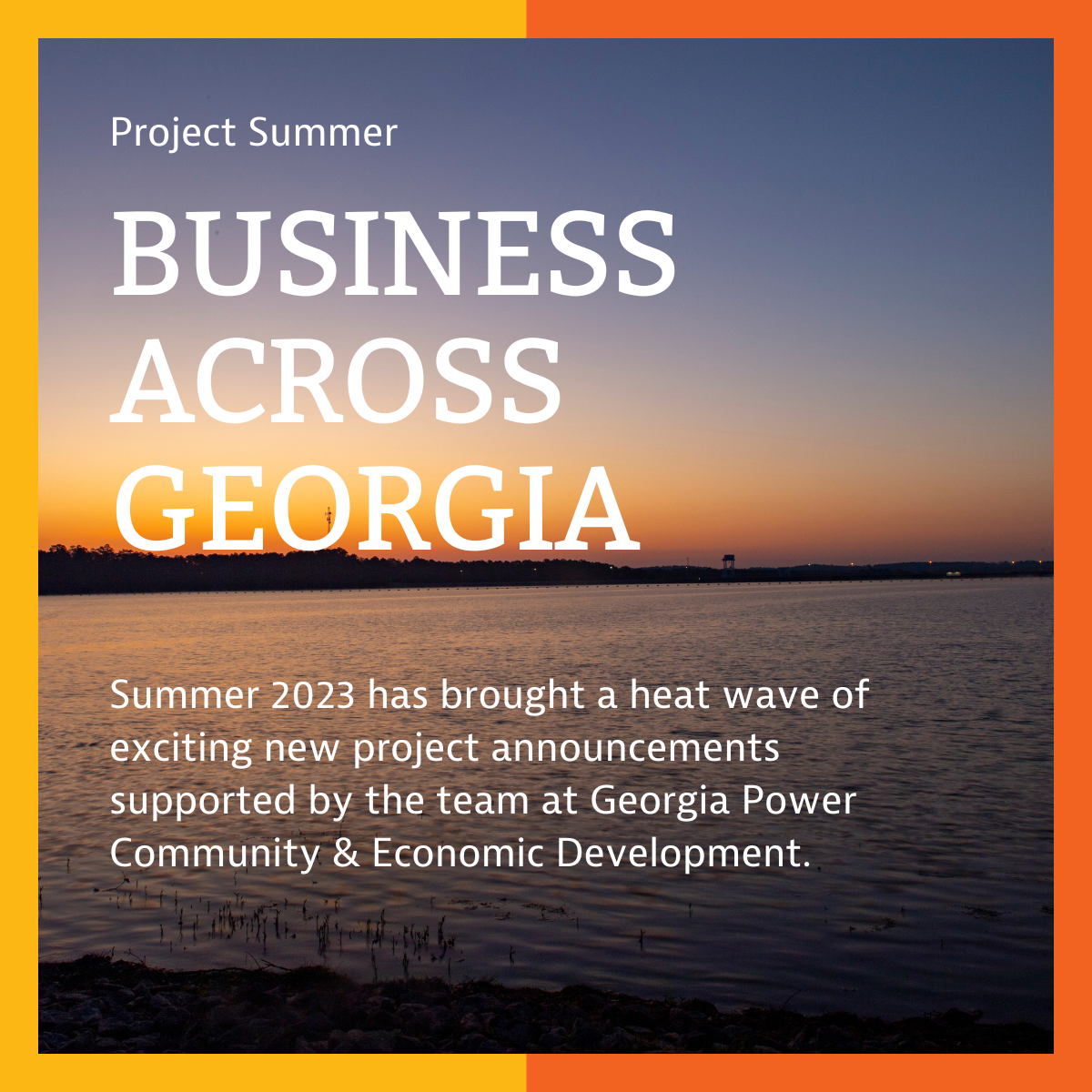 Project Summer: Announcements Across Georgia | Select Georgia